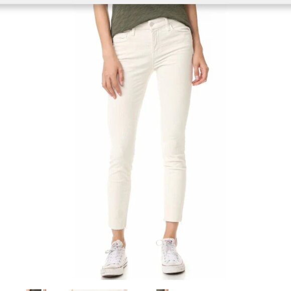 MOTHER | Jeans | Mother Denim Corduory The Looker Ankle Fray Seashell ...
